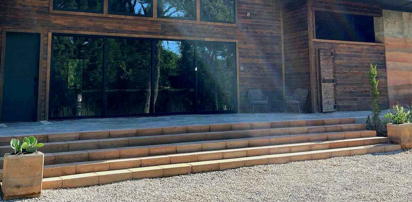 Rammed Earth Steps - GLSRammedEarth